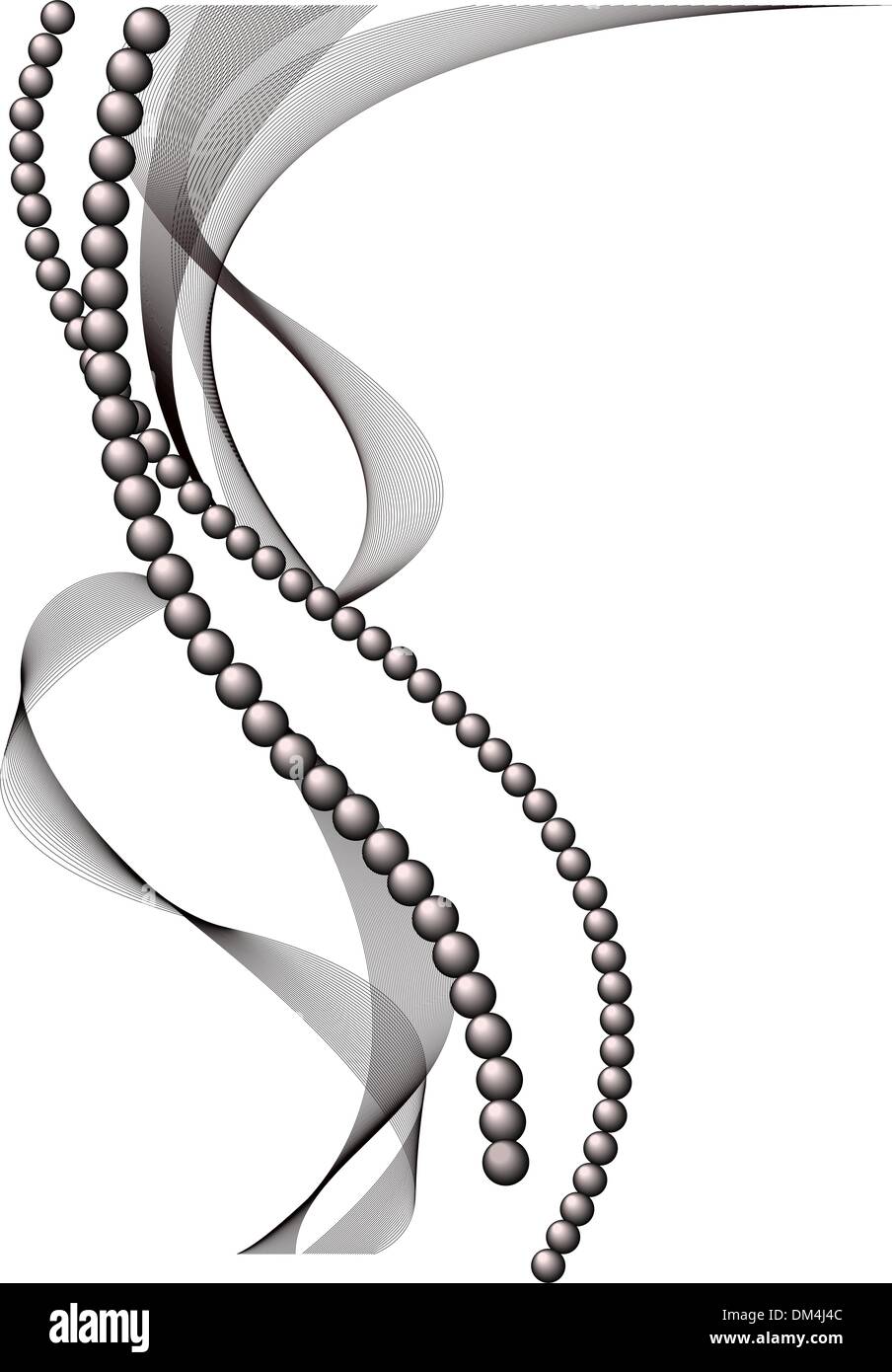 Lady with pearls Stock Vector Images - Alamy
