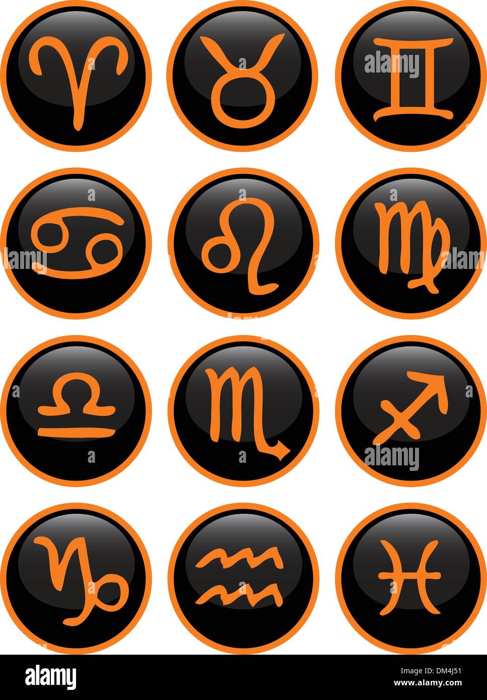 Zodiac Icon Set Stock Vector Image & Art - Alamy