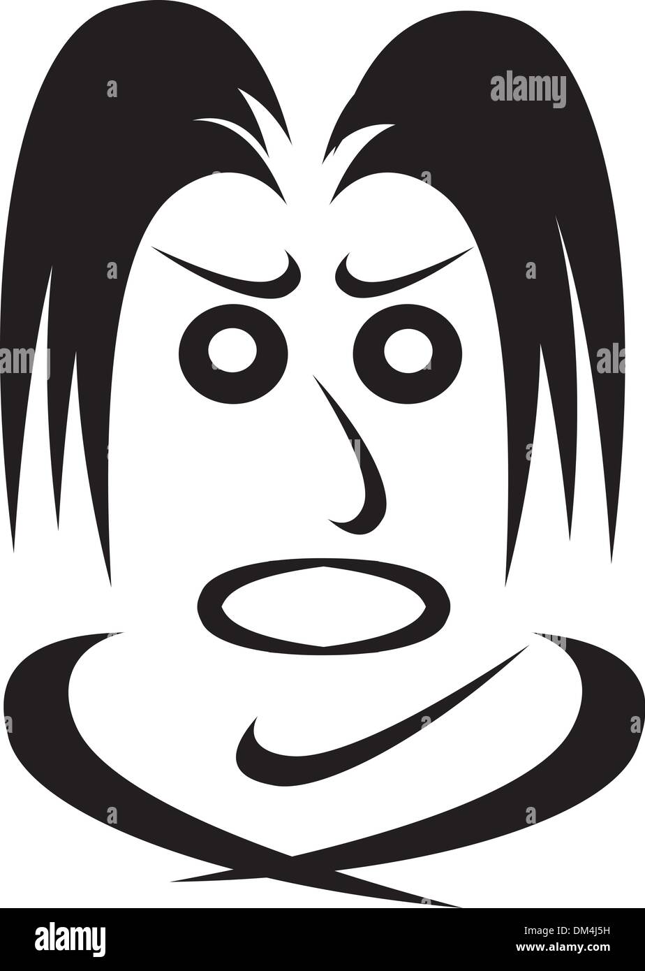 emotions of the human face-anger Stock Vector Image & Art - Alamy