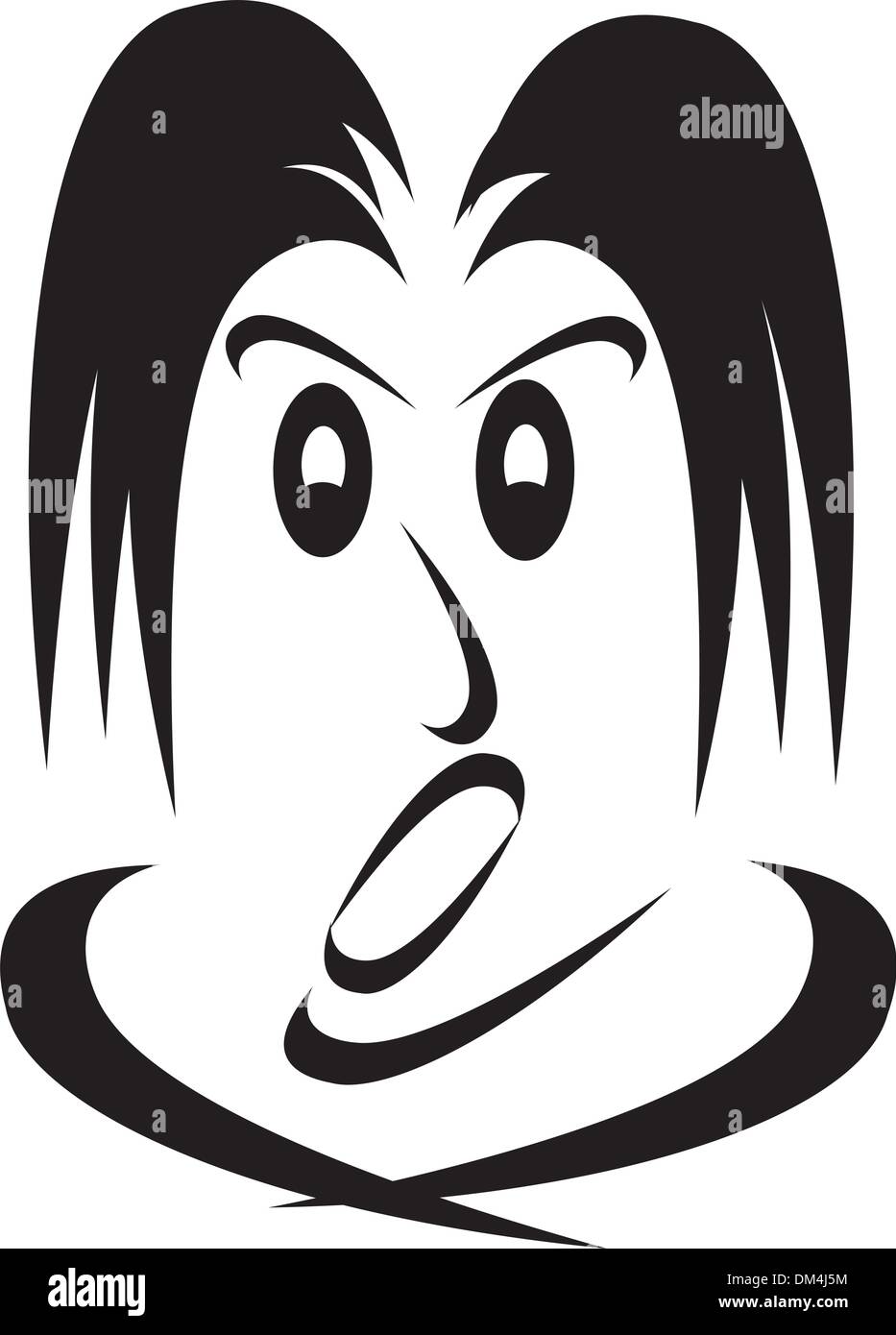 emotions of the human face-fear Stock Vector Image & Art - Alamy