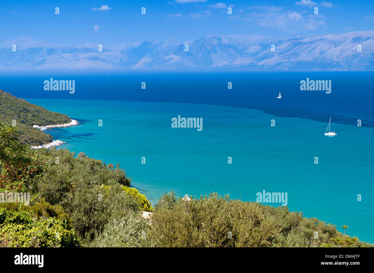 North coast of Corfu island in Greece Stock Photo - Alamy