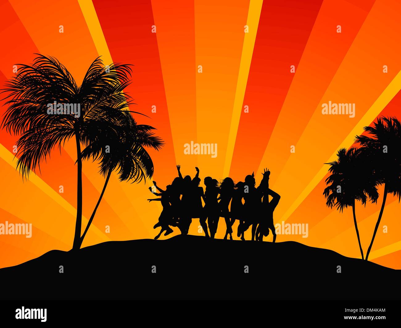 Beach dancing Stock Vector Images - Alamy