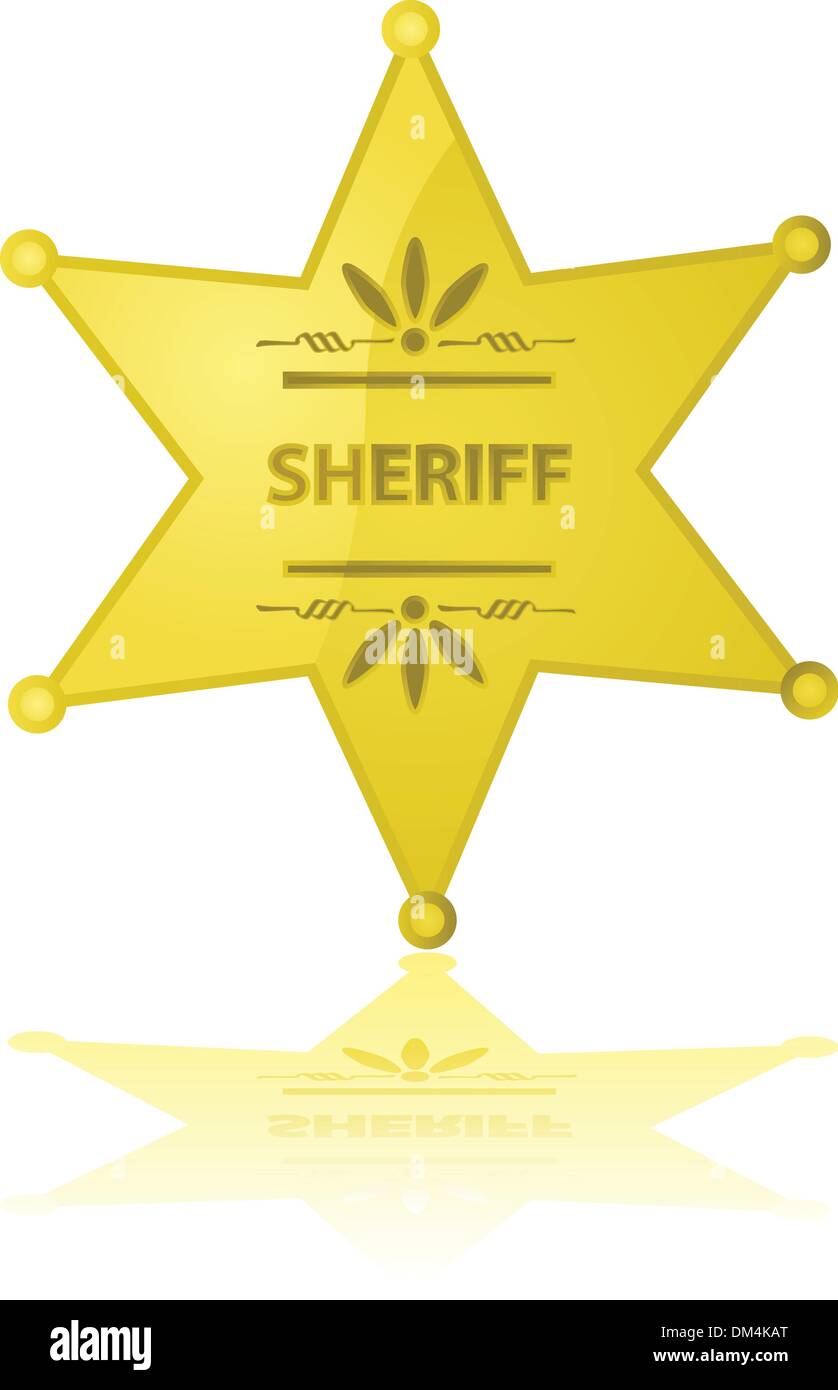 Sheriff star Stock Vector Images - Alamy