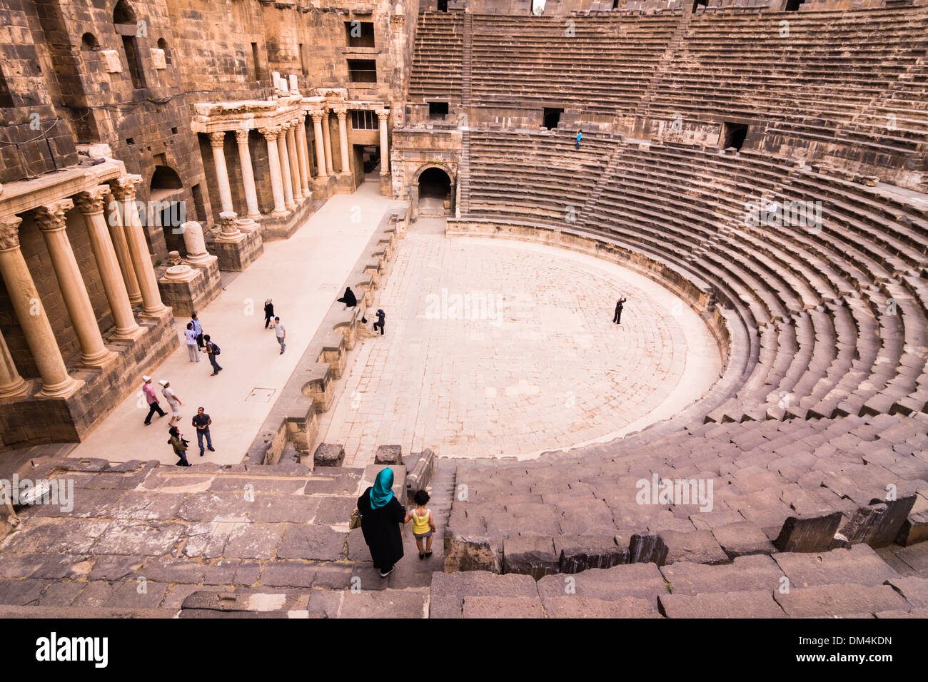 Bosra theatre and citadel , Syria Stock Photo - Alamy