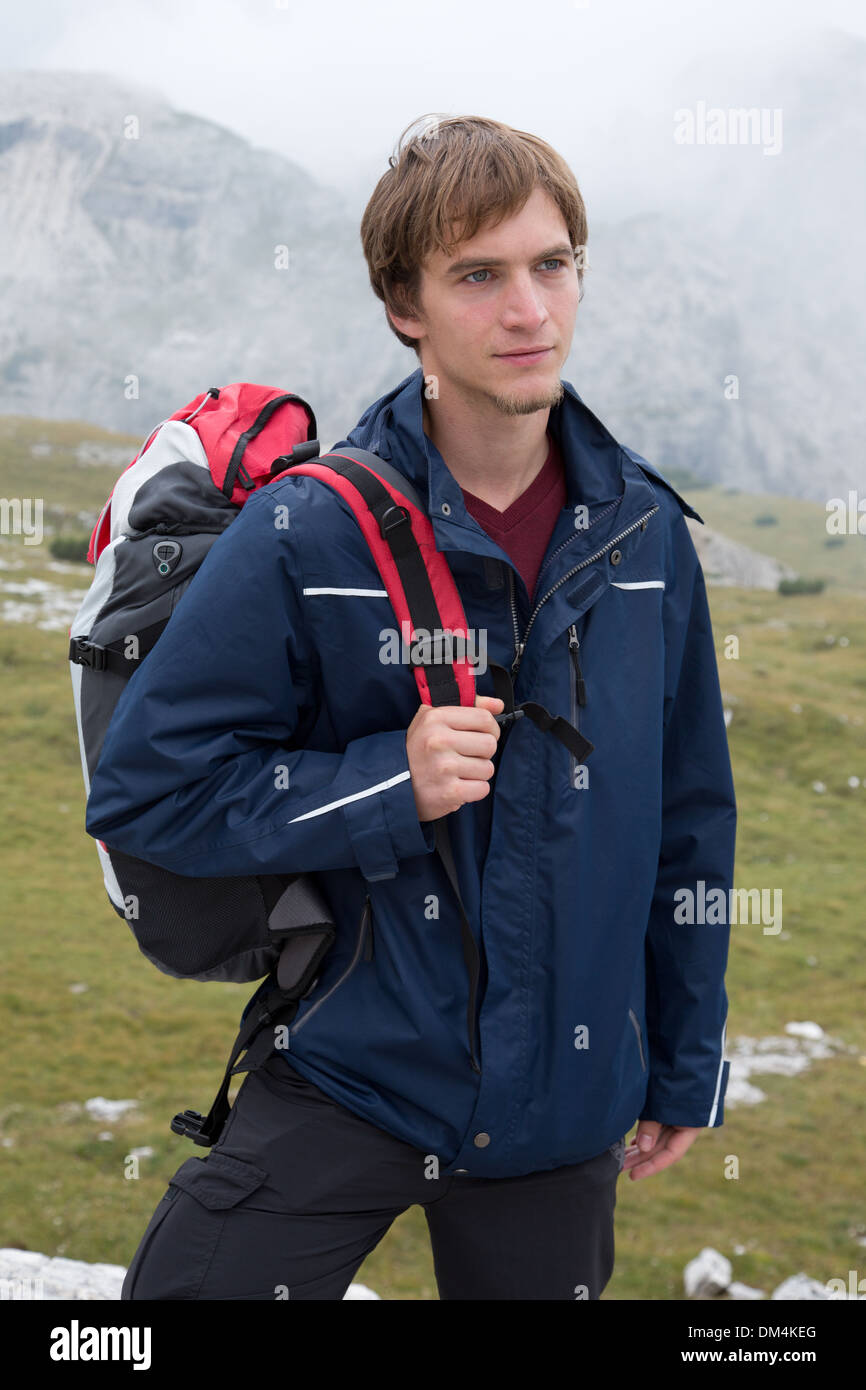 Hiking in the mountains hi-res stock photography and images - Alamy
