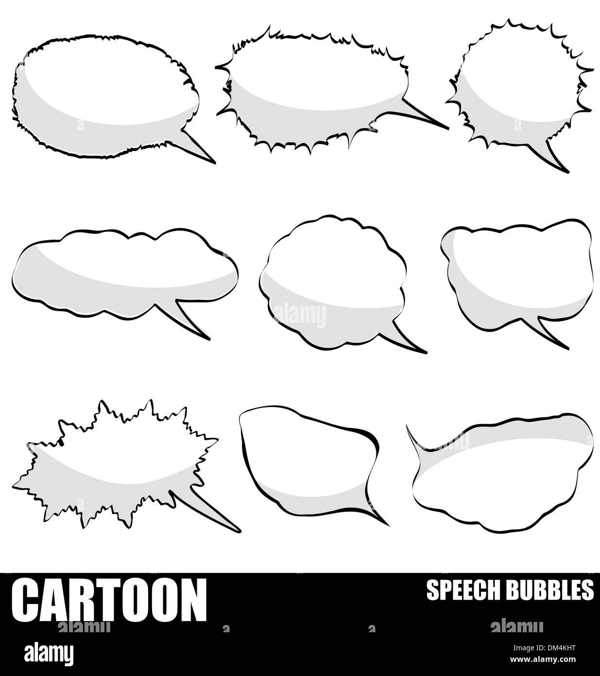 cartoon speech bubbles Stock Vector Image & Art - Alamy
