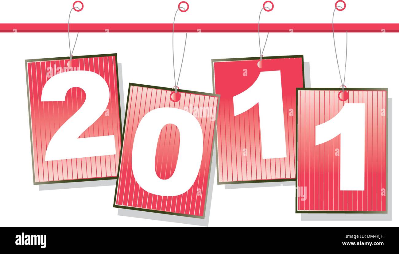 Labels for 2011 year. Vector illustration Stock Vector Image & Art - Alamy