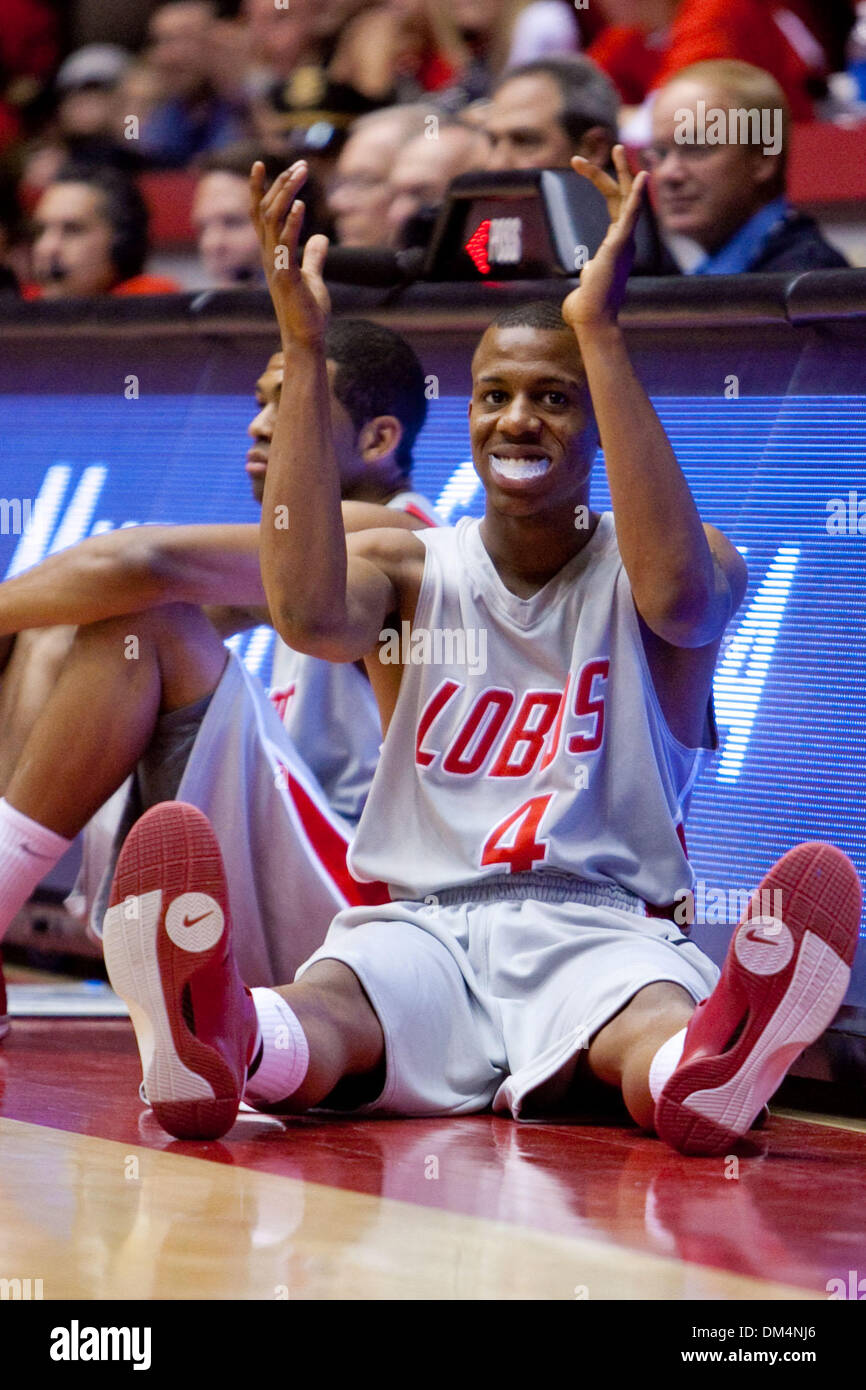 University of New Mexico Chad Adams (4) claps in excitement in the ...