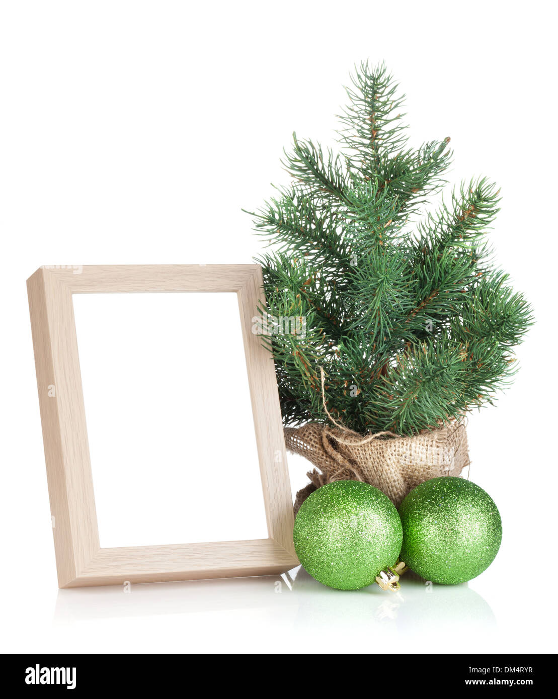 Christmas frame natural fir Cut Out Stock Images & Pictures - Alamy