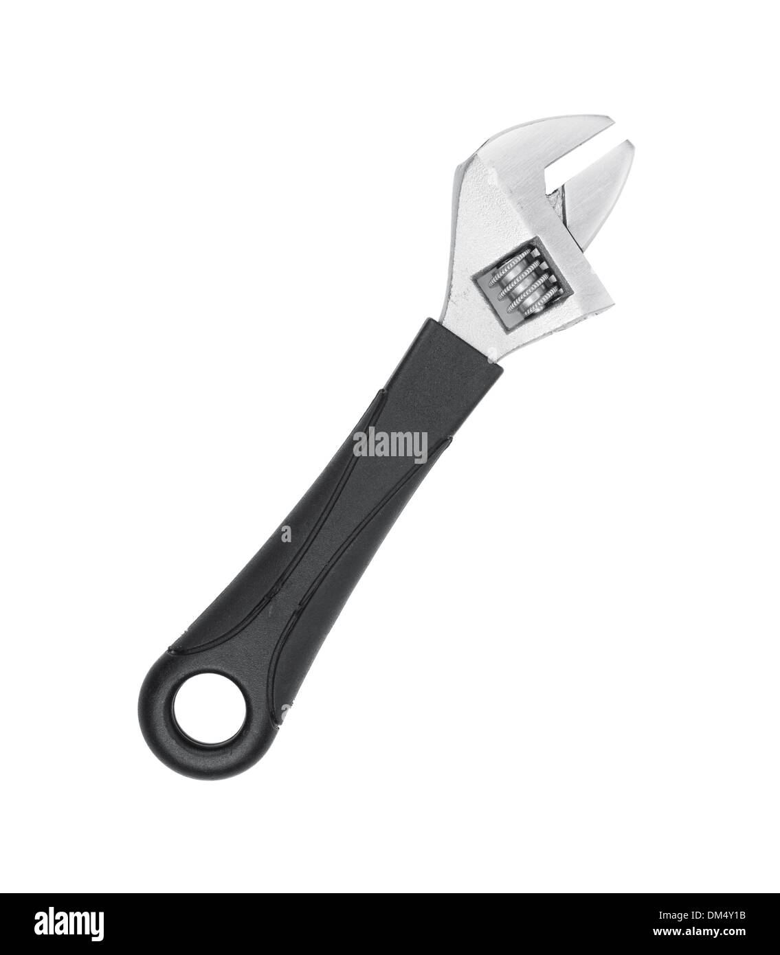 Adjustable wrench tool. Isolated on white background Stock Photo - Alamy