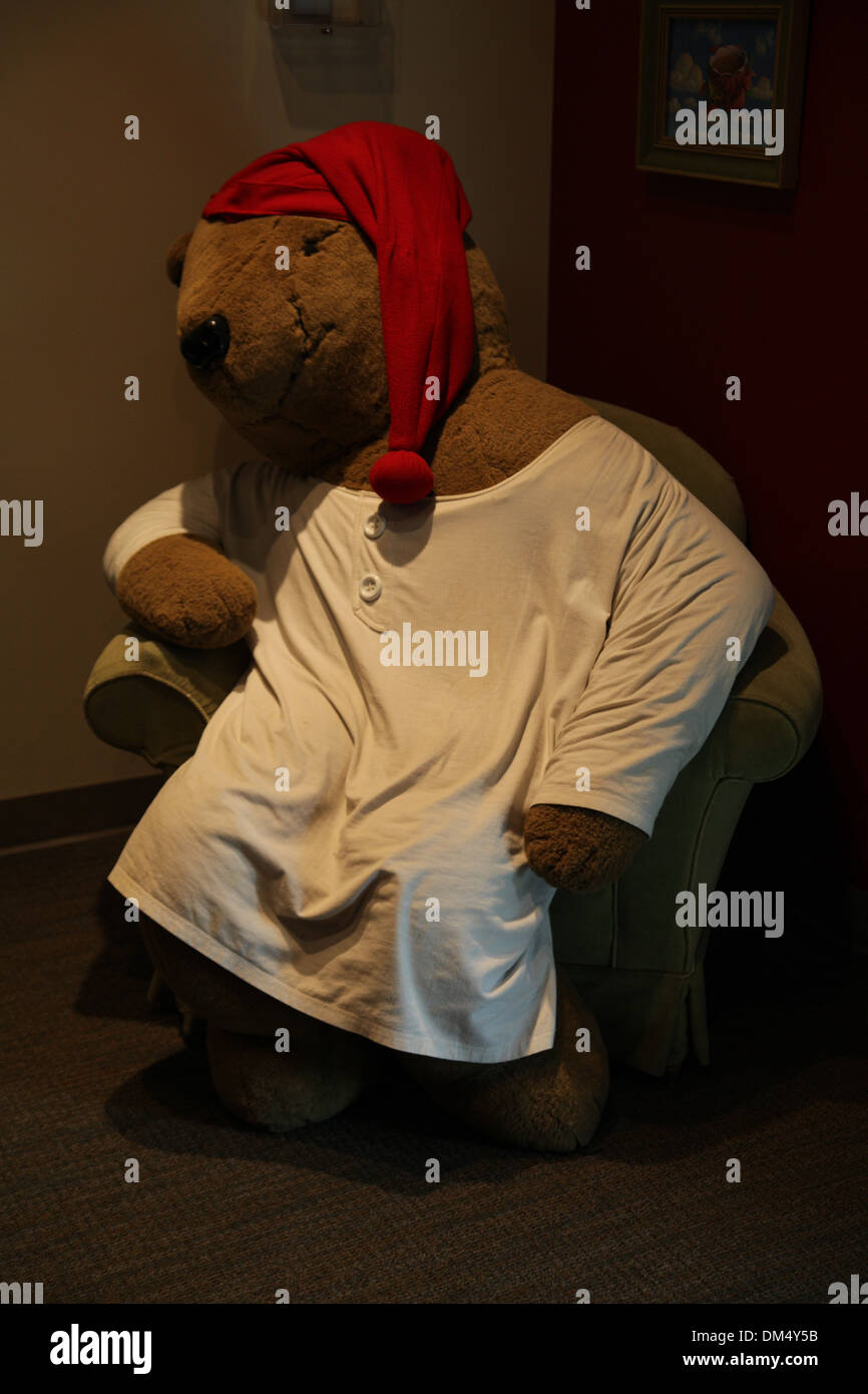 Sleepytime bear at the Celestial Seasonings factory Stock Photo - Alamy