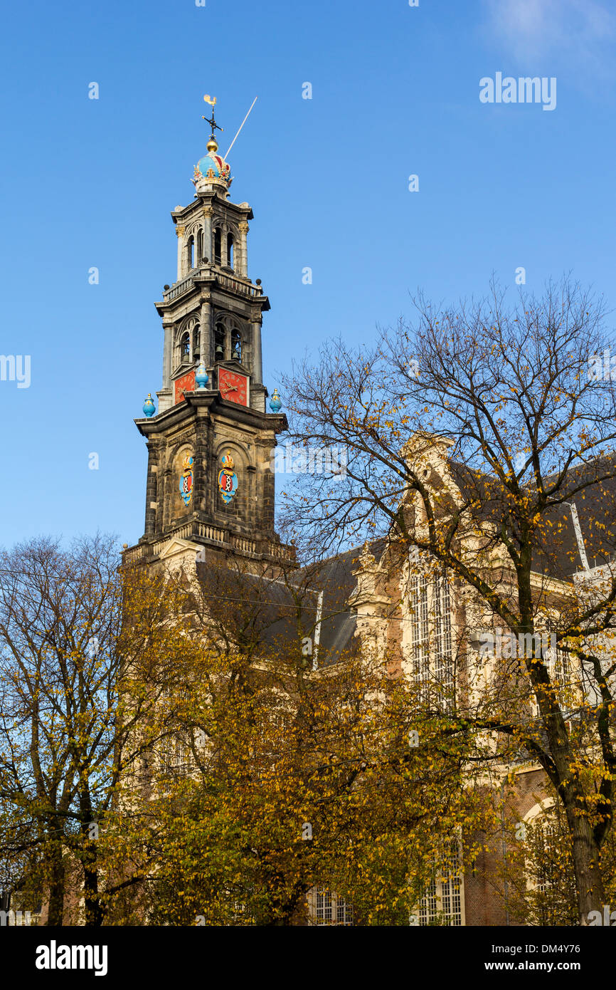 Westerkerk church tower street hi-res stock photography and images - Alamy