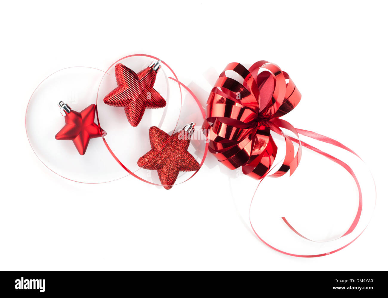 Christmas star shaped decoration. Isolated on white background Stock ...