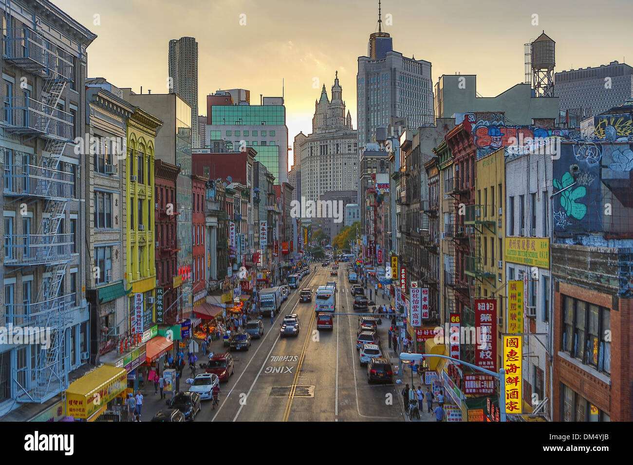 China Town East Broadway New York USA United States America ...