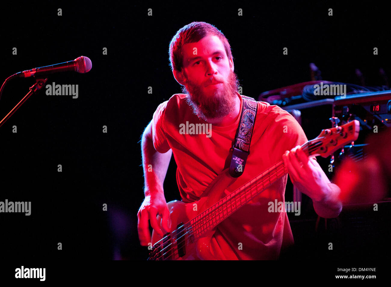 Chicago, IL, USA. 7th Dec, 2013. Christopher Tiley, bassist of The ...