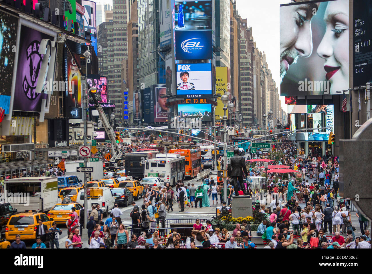 Manhattan New York USA United States America Times Square advertising ...