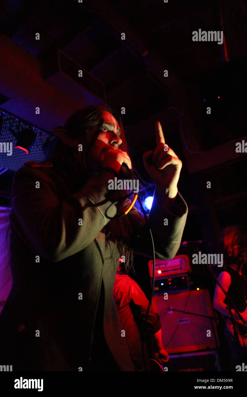 Finntroll singer on stage performing Stock Photo - Alamy