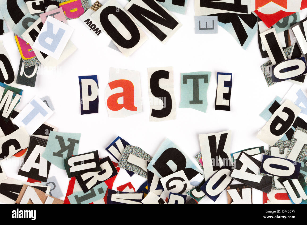 Cut and paste words hi-res stock photography and images - Alamy