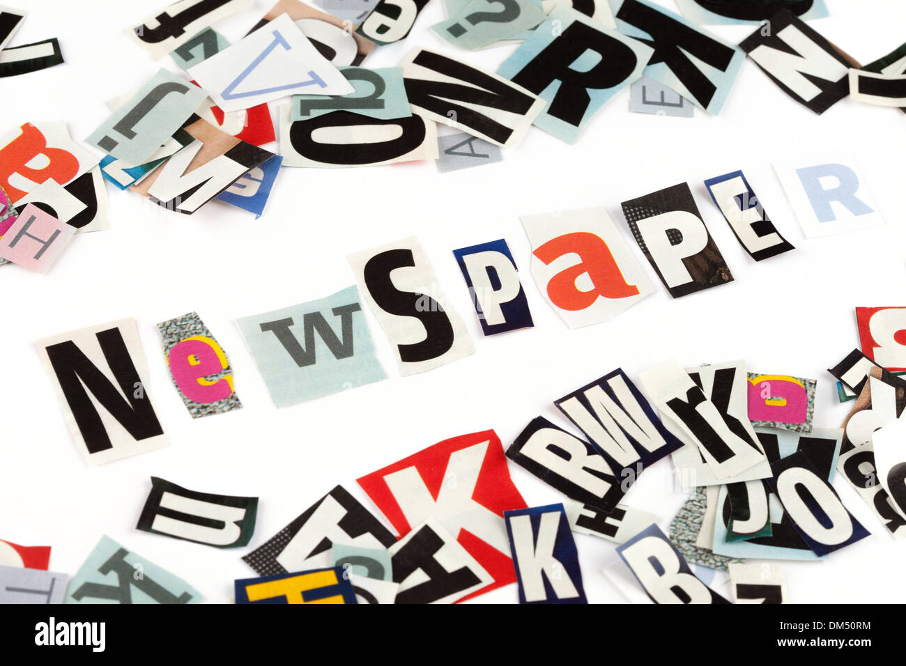 Newspaper letters hi-res stock photography and images - Alamy