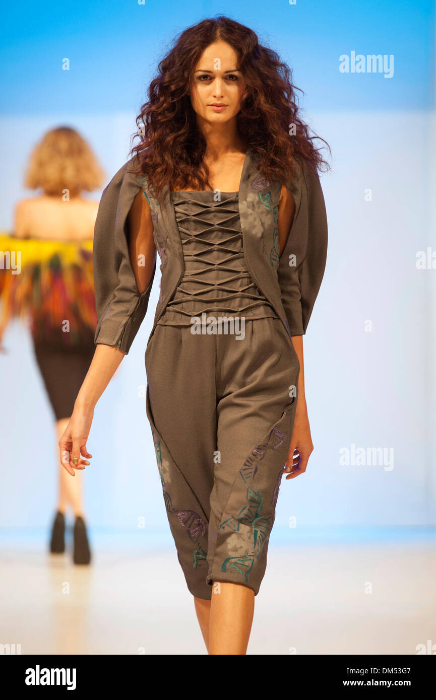 Fashion model during the Graduate Fashion Show, Clothes Show Live, NEC ...