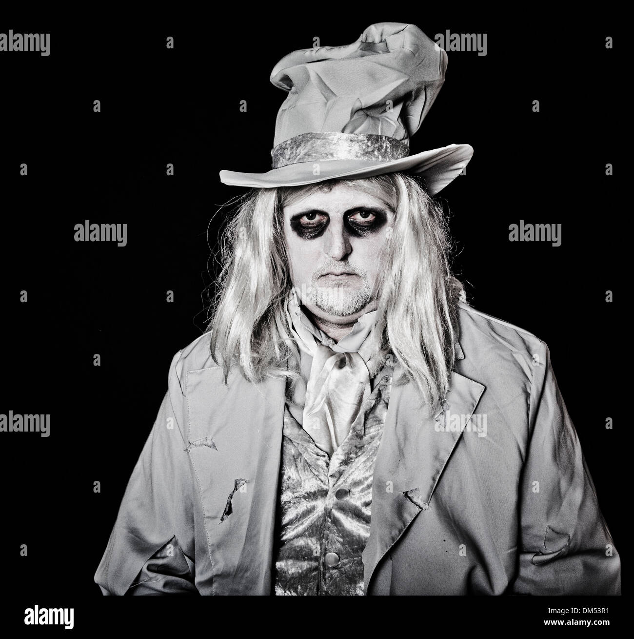 Man dressed in halloween costume dressed as a ghost Stock Photo - Alamy