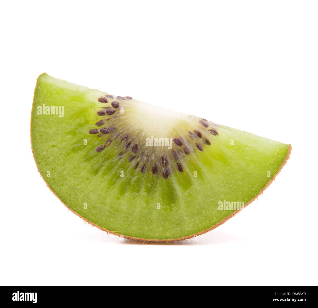 Sliced kiwi fruit segment isolated on white background cutout Stock ...