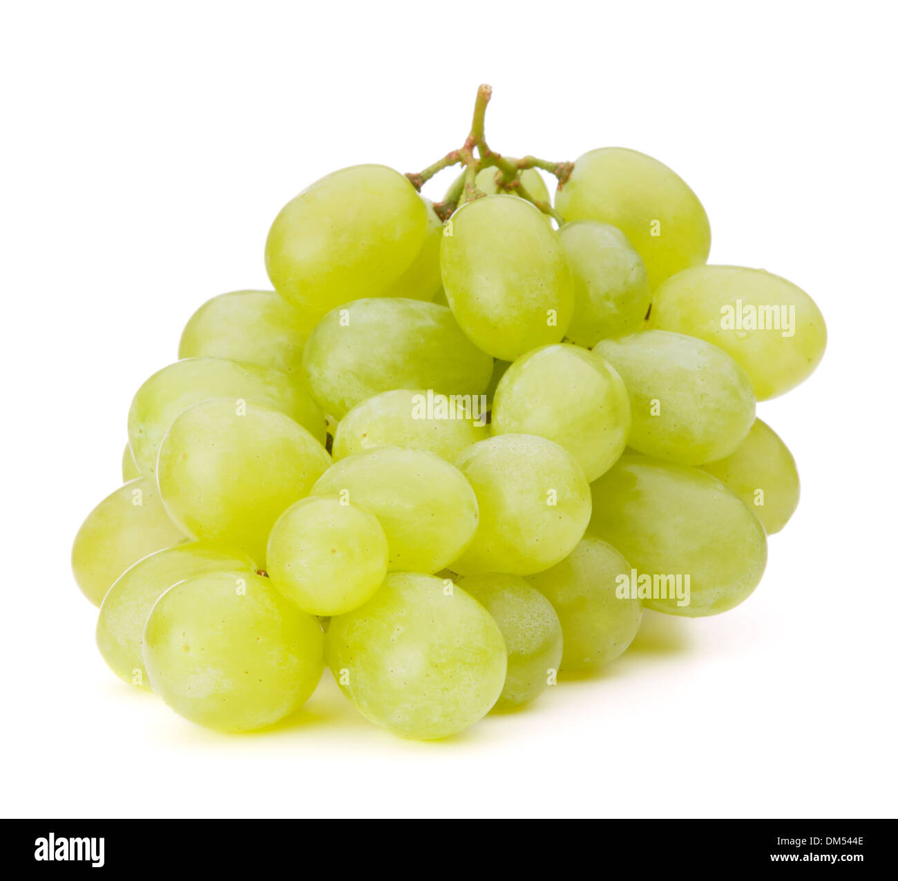 Green grape bunch isolated on white background cutout Stock Photo - Alamy