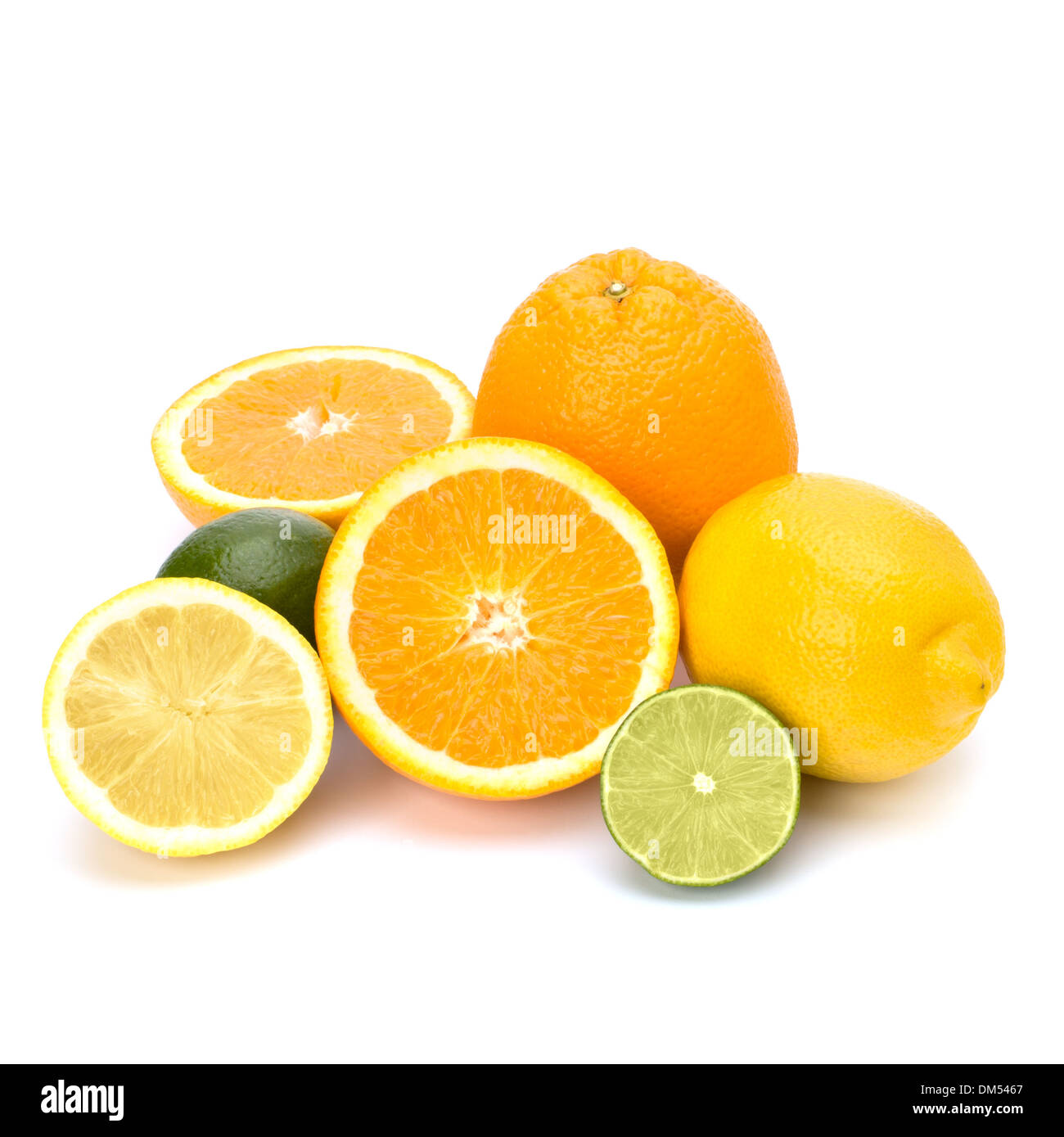 Citrus fruits isolated on white background close up Stock Photo - Alamy