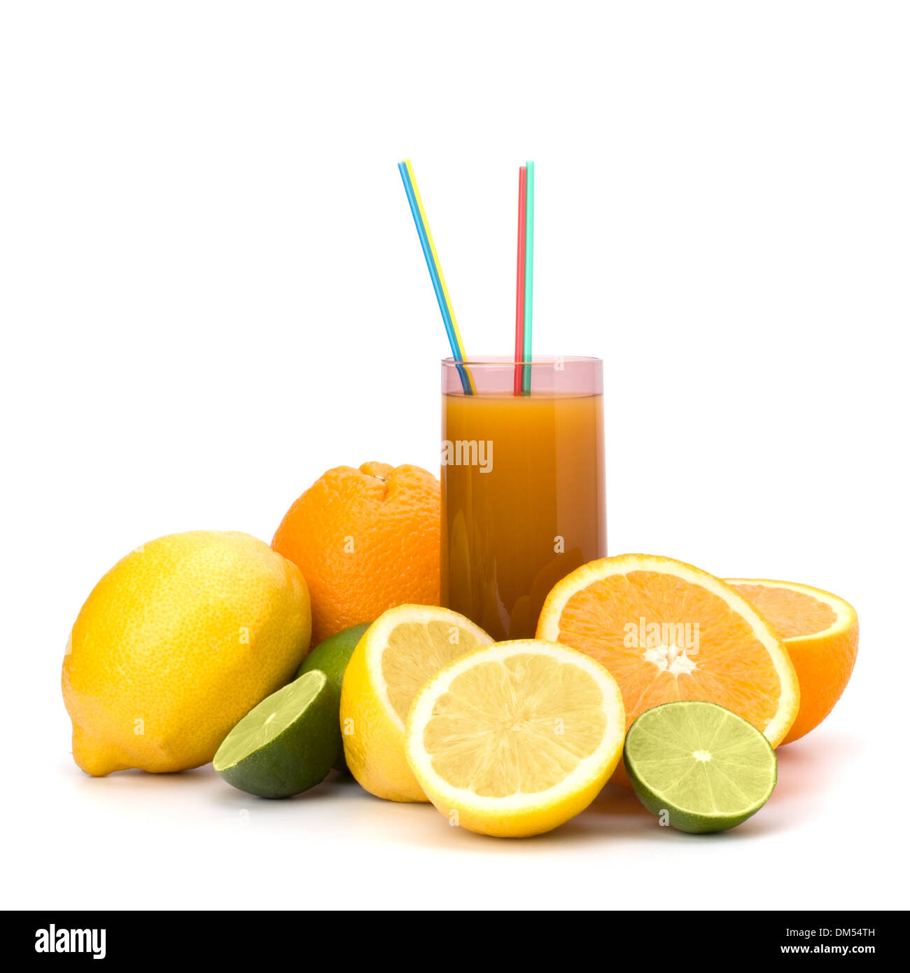 Citrus fruit juice isolated on white background Stock Photo - Alamy