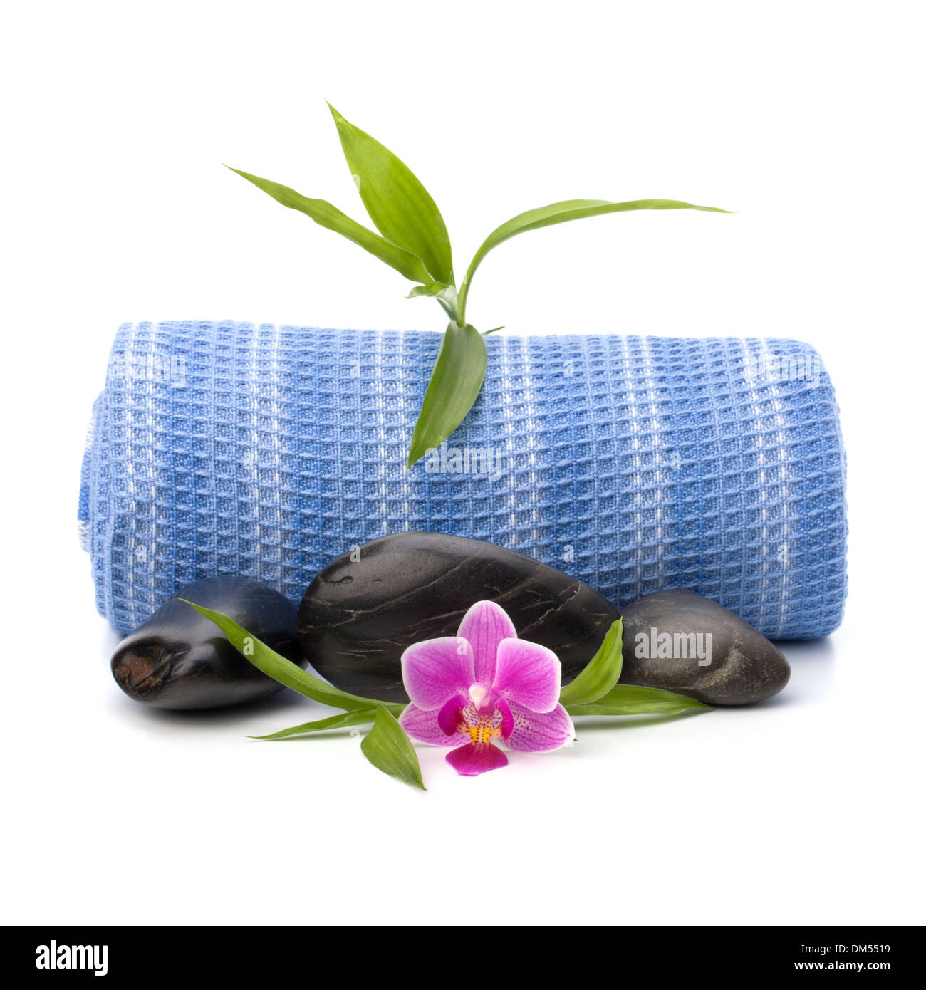 Spa concept. Towel roll Stock Photo - Alamy