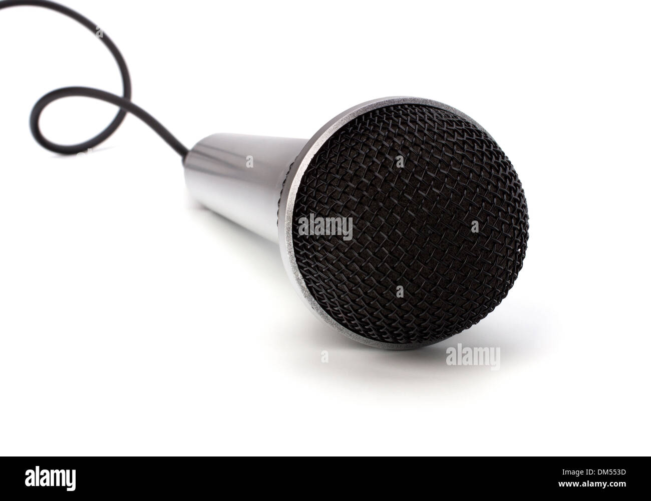 microphone isolated on white background Stock Photo - Alamy