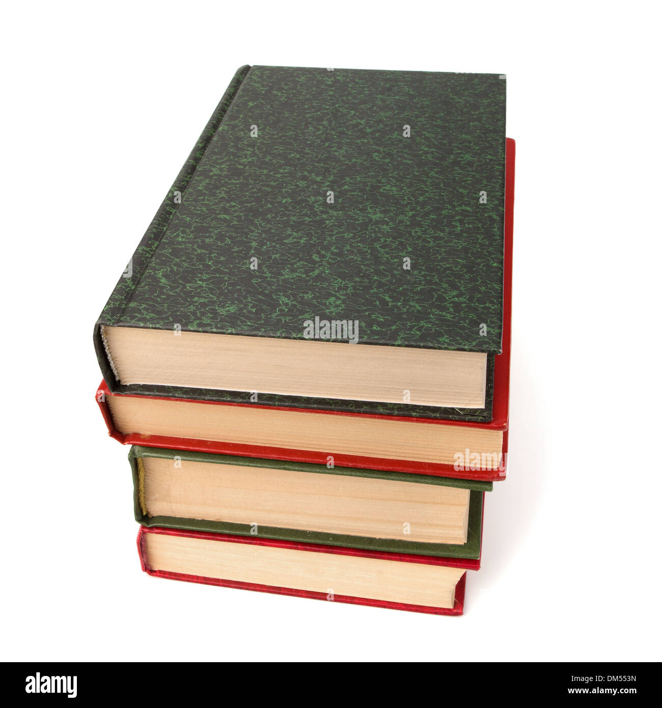 book stack isolated on white background Stock Photo - Alamy