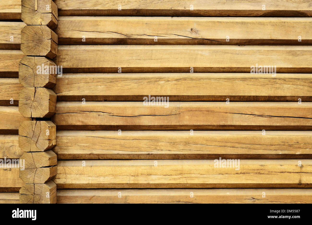 Wood wall of a log house Stock Photo - Alamy