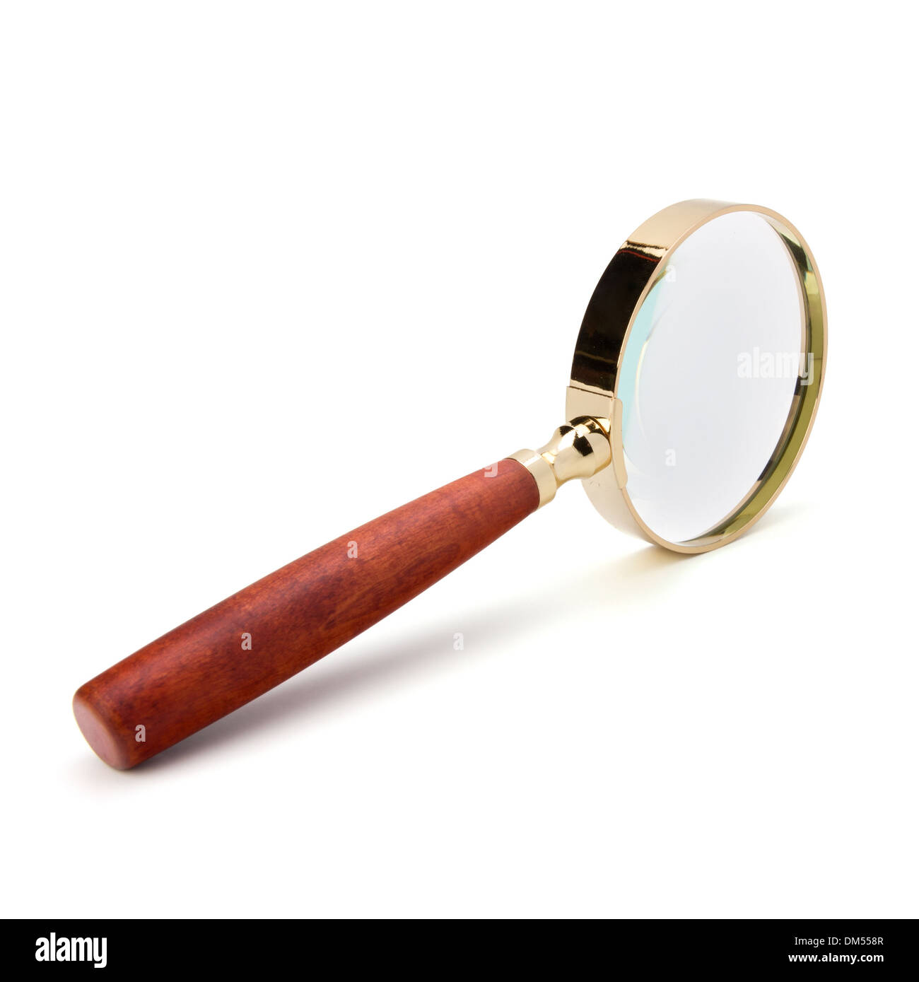 hand magnifier isolated on white background Stock Photo - Alamy