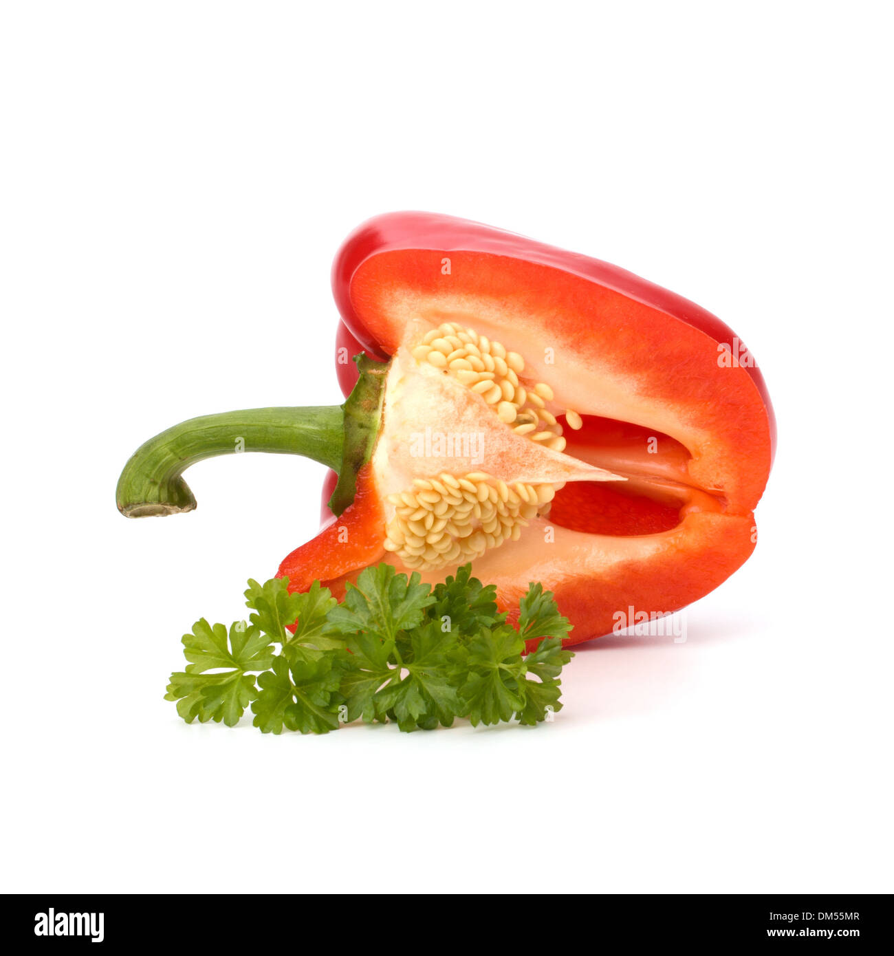 red pepper isolated on white background Stock Photo - Alamy