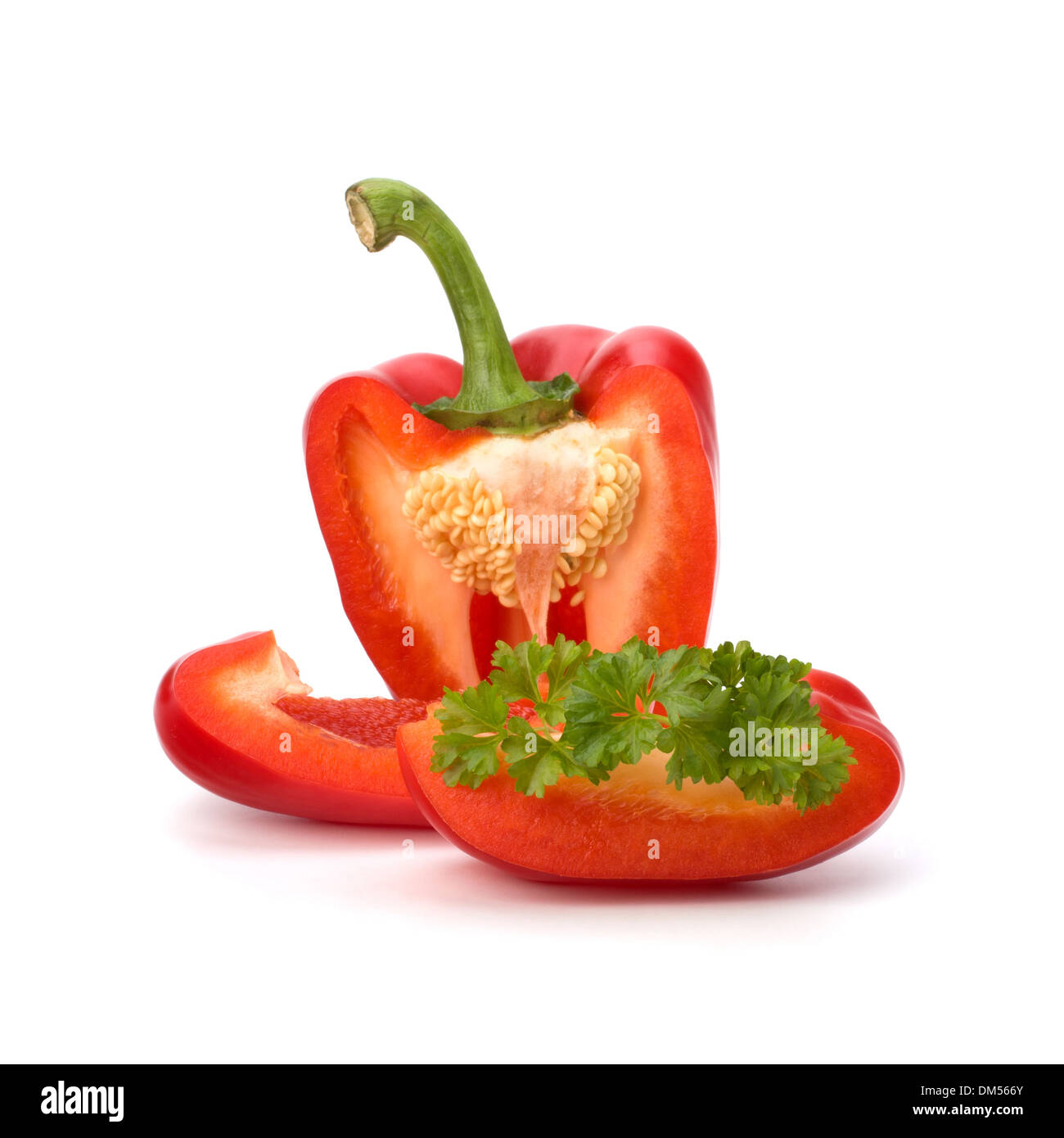 paprika isolated on white background Stock Photo - Alamy