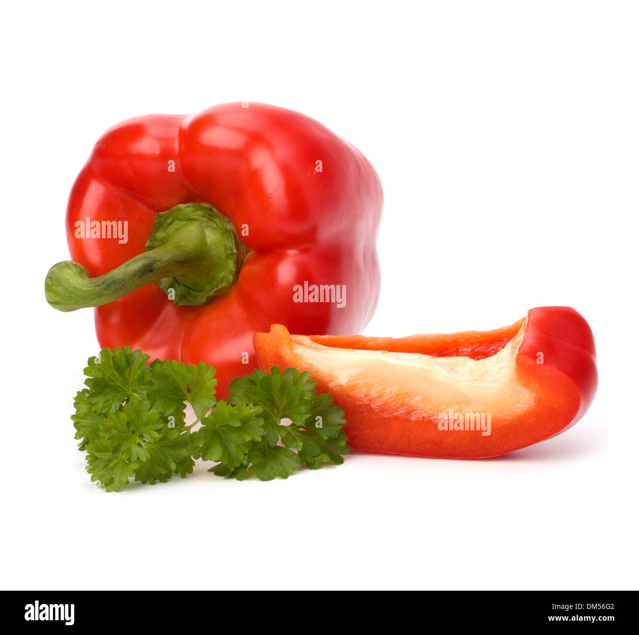 red pepper isolated on white background Stock Photo - Alamy