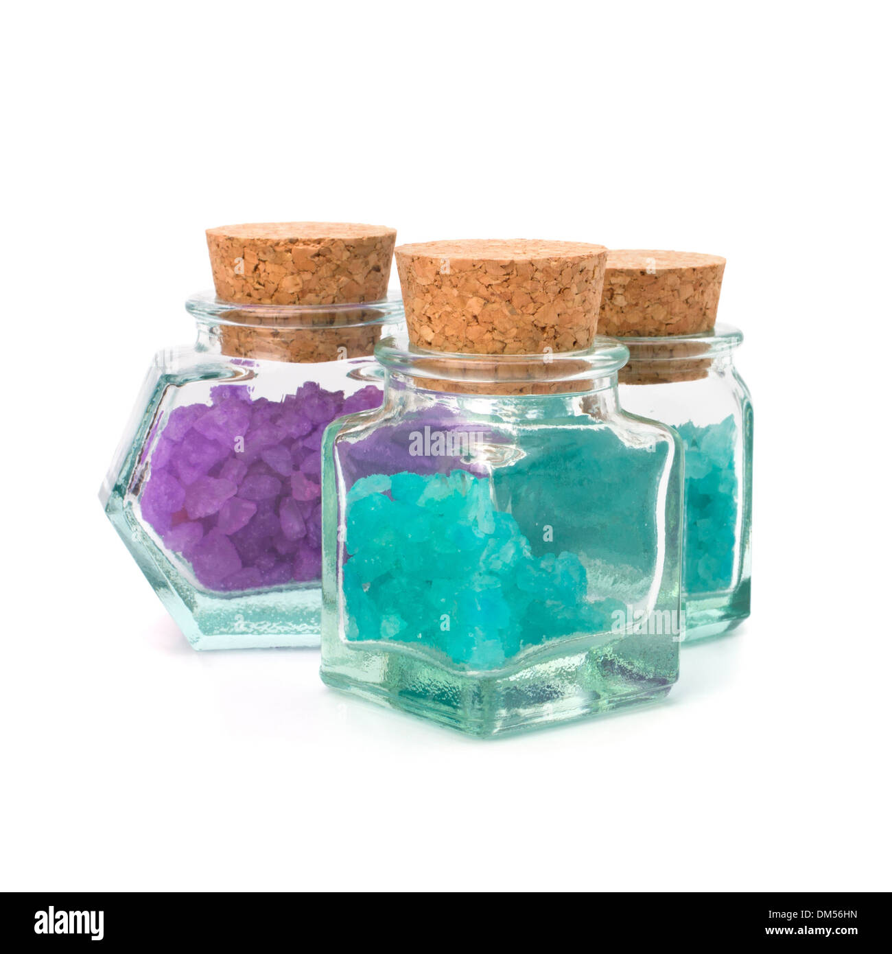 Aromatic natural mineral salt isolated on white background Stock Photo ...