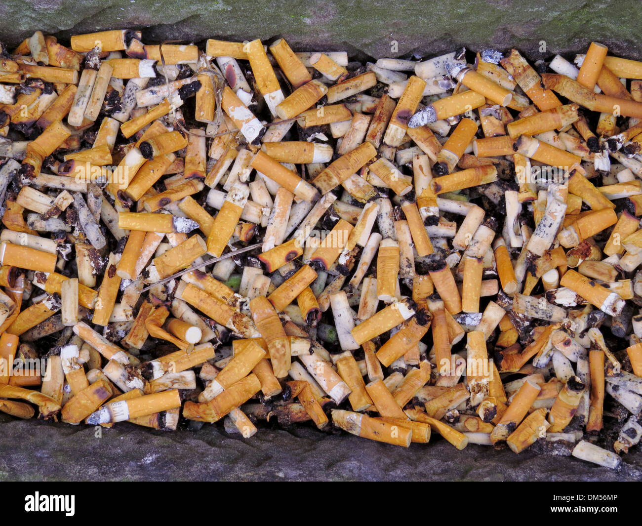 Cigarettes, springs, stump, cinder, addiction, rubbish, waste ...
