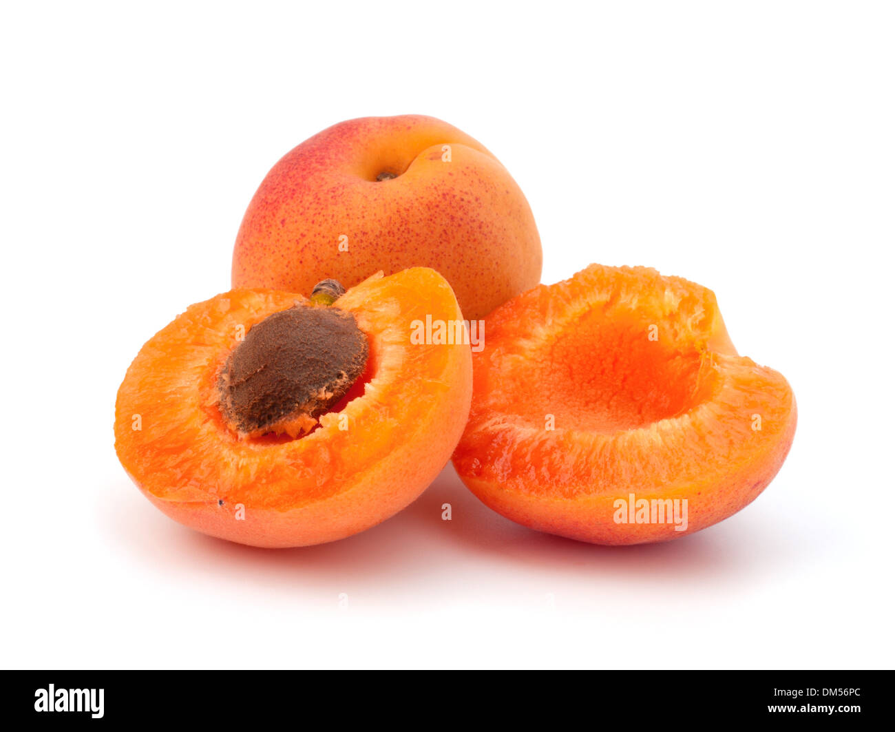 Ripe apricot fruit isolated on white background Stock Photo - Alamy