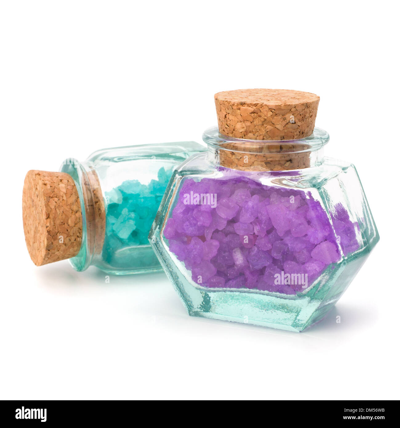 Aromatic natural mineral salt isolated on white background Stock Photo ...