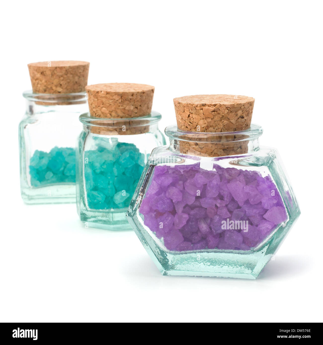 Aromatic natural mineral salt isolated on white background Stock Photo ...