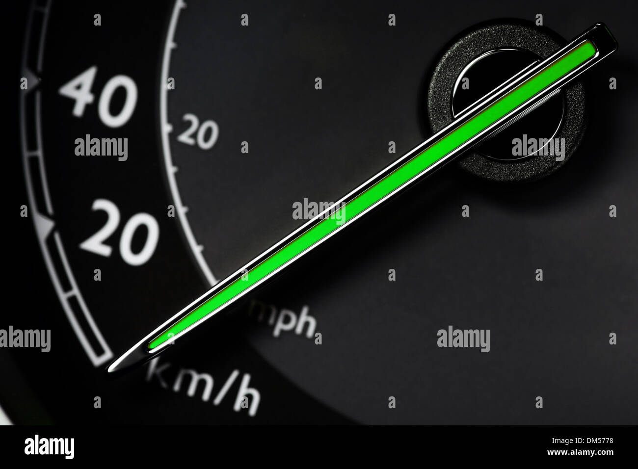 Close up shot of a speedometer in a car Stock Photo - Alamy