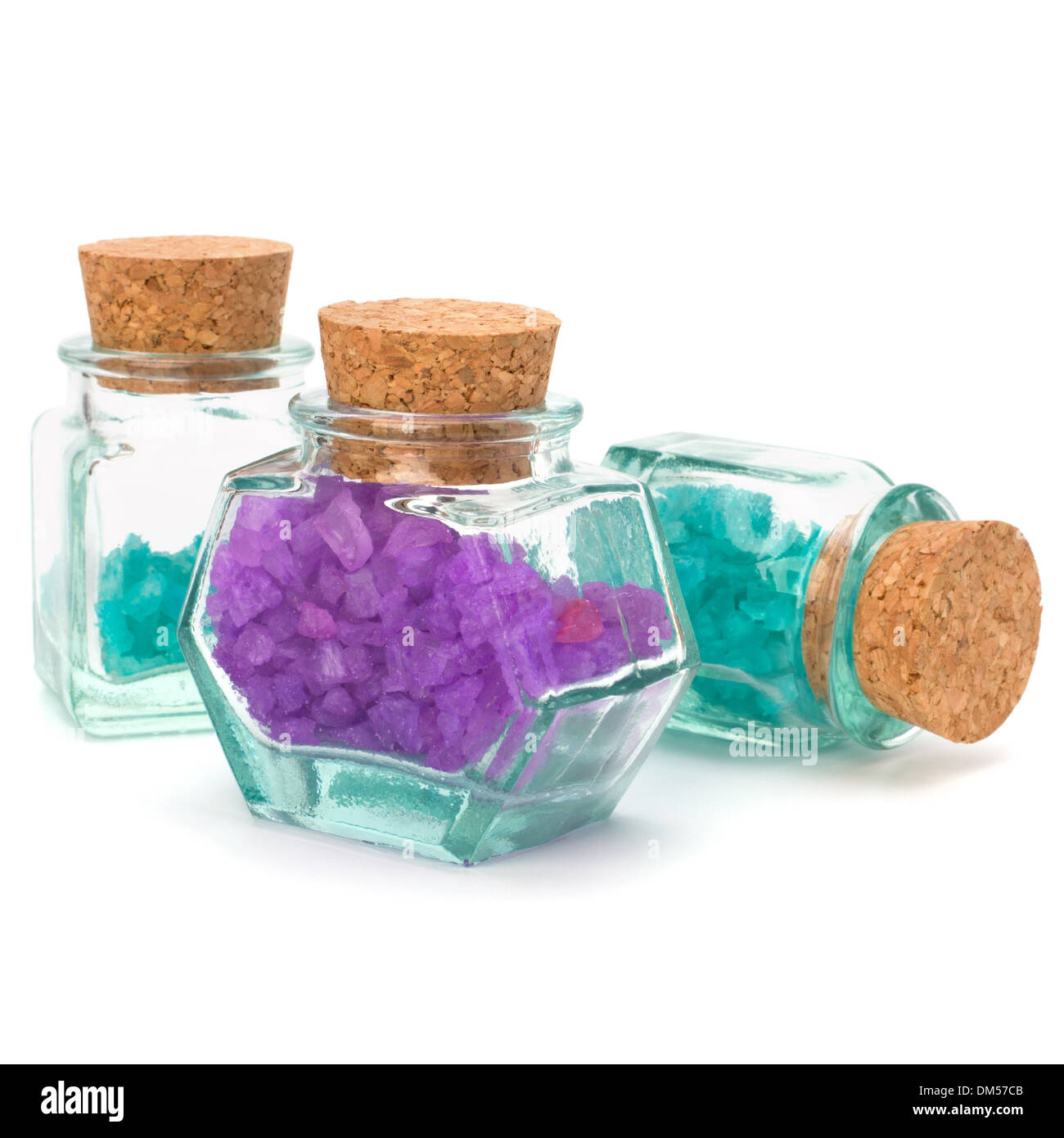 Aromatic natural mineral salt isolated on white background Stock Photo ...