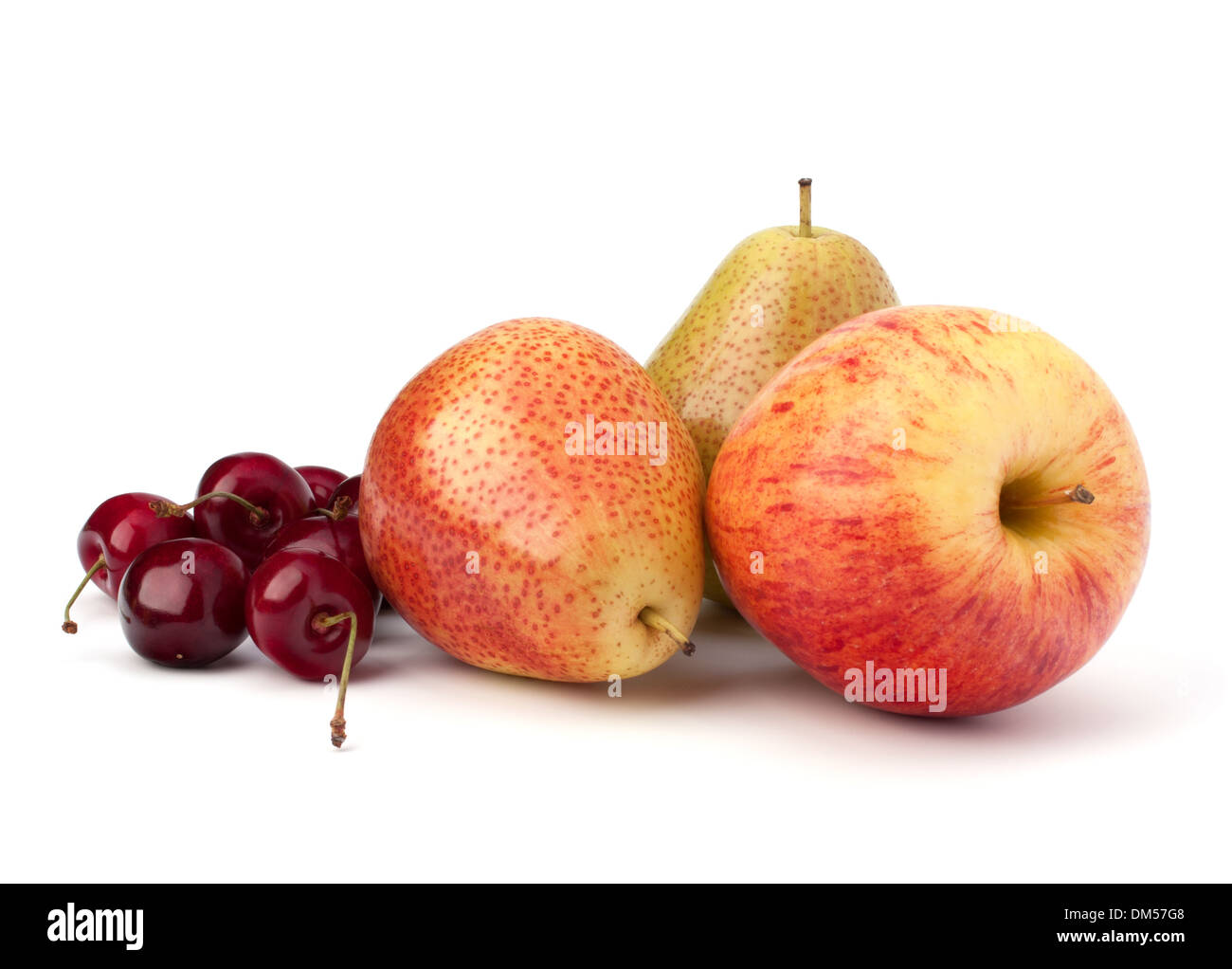 Fruit variety isolated on white background Stock Photo - Alamy