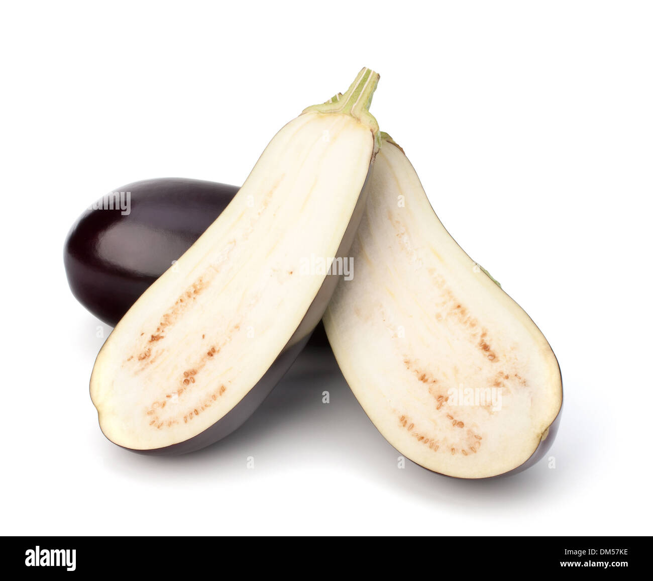 eggplant or aubergine vegetable on white background Stock Photo - Alamy