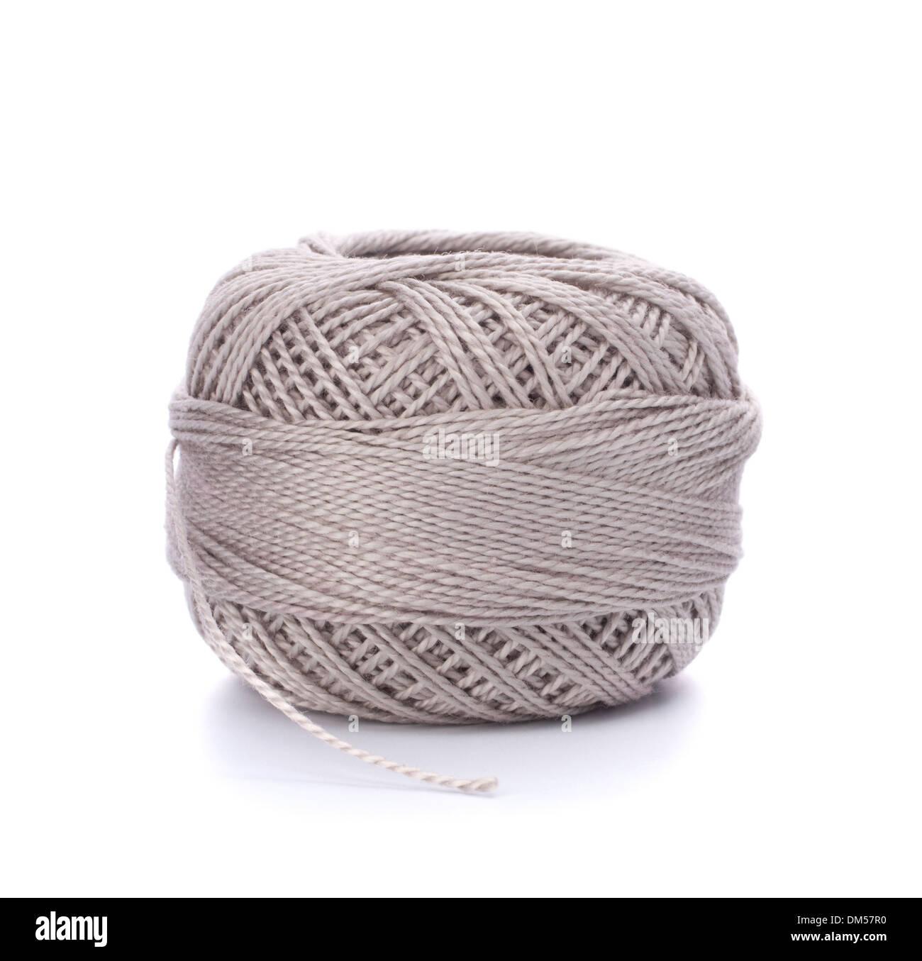 spool of grey thread isolated on white background Stock Photo - Alamy
