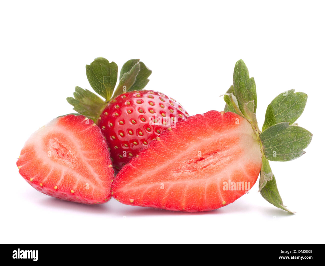 Strawberry isolated on white background cutout Stock Photo - Alamy