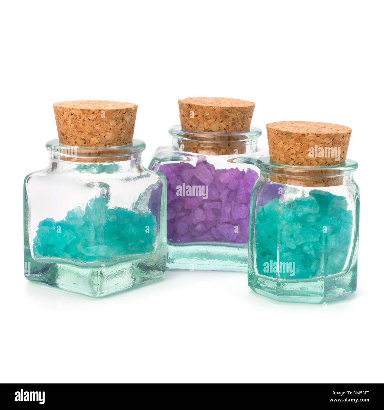 Aromatic natural mineral salt isolated on white background Stock Photo ...