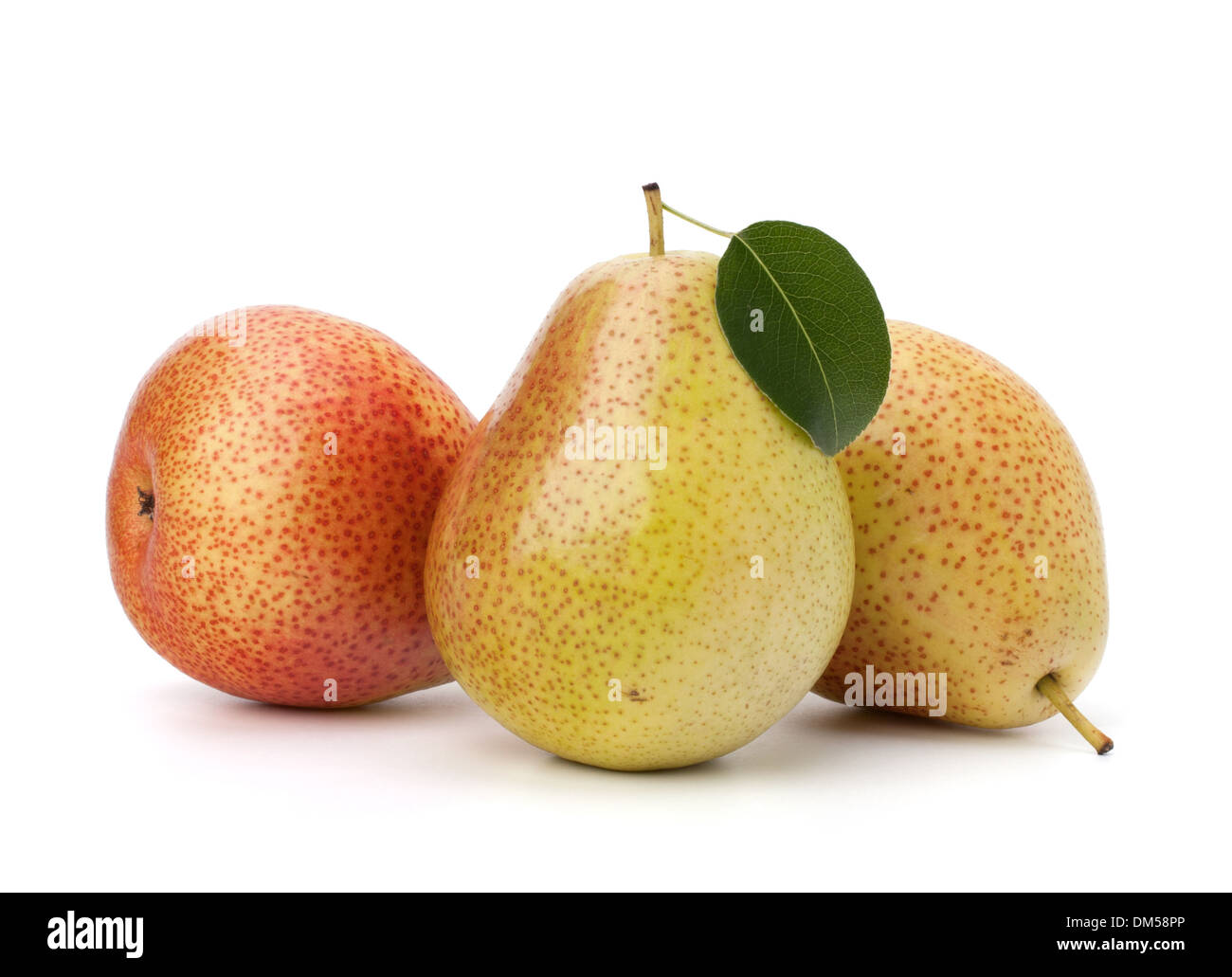 Pear fruits isolated on white background Stock Photo - Alamy